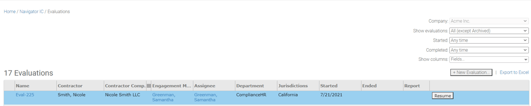 Navigator IC: Questionnaire - Instructions and Video